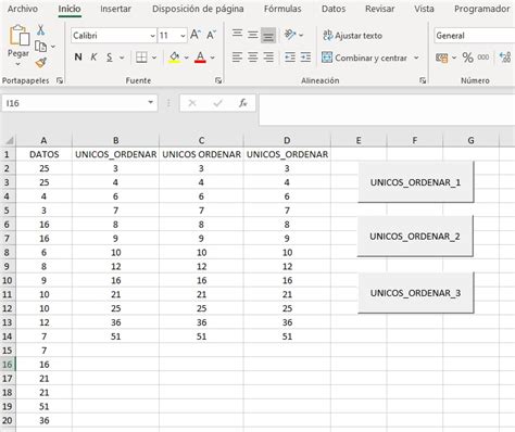Programar La CombinaciÓn De Únicos Y Ordenar En Vba Excel Signum