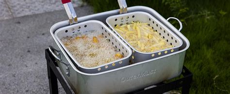 Outermust 58000 Btu Outdoor Fish Fryer With Baskets And