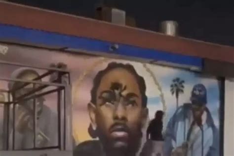A Kendrick Lamar Mural In Compton Gets Vandalized
