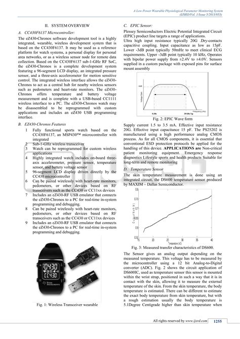 A Low Power Wearable Physiological Parameter Monitoring System Pdf