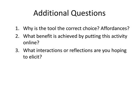 Technology Enhanced Learning Activities Ppt