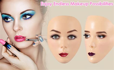 3d Makeup Practice Kit Reusable Silicone Practice Face