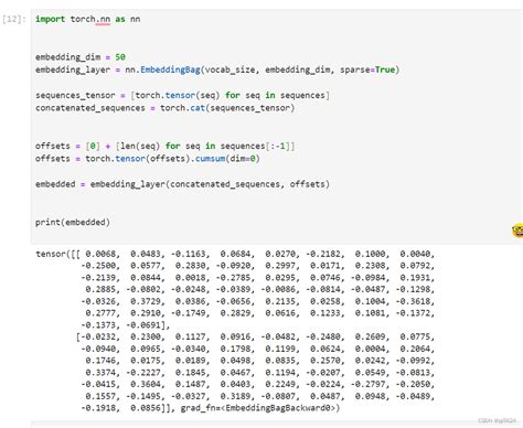 Embeddingbag与embedding Csdn博客