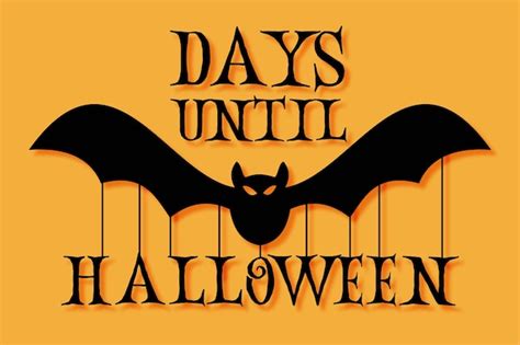 Premium Vector Days Until Halloween