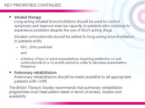 Copd Nice Guidelines 2004 Ppt Medical Health