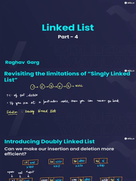 Linked List 04 Class Notes Decode Dsa With C 20 Pdf Algorithms And Data Structures