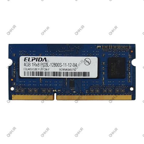 خرید و قیمت رم لپ تاپ 4 گیگ Elpida Ddr3 Pc3l 1600 12800 Mhz 1 35v ترب
