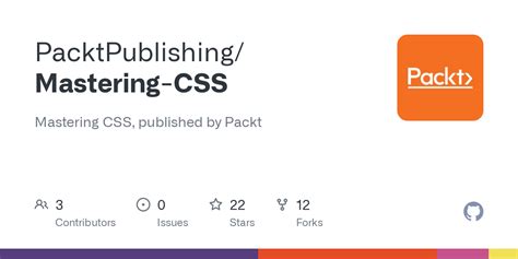 github packtpublishing mastering css mastering css published by packt