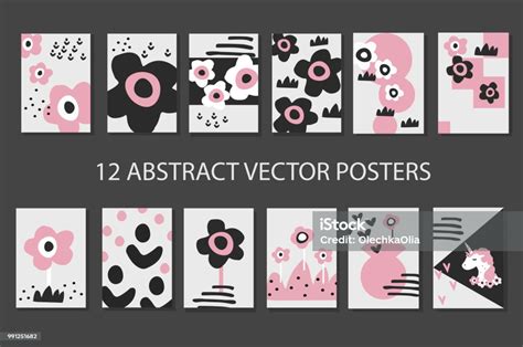 귀여운 아이 그리기 세트 어린이 방 디자인 포스터 또는 배너 인사말 카드에 대 한 스 칸디 나 비아 스타일에서 그려진된 포스터를