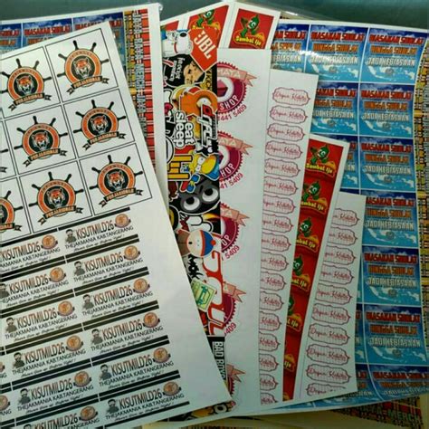 Cetak Stiker Costume Percetakan WIRA MANDIRI