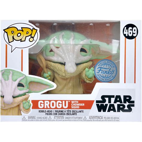 Фигурка Funko Pop Star Wars Grogu With Chowder Squid 469 Купить