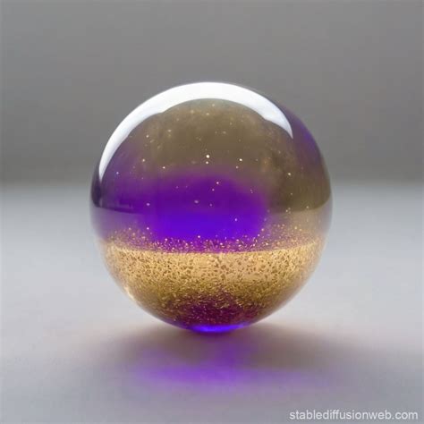 Floating Orb With Holographic Face Stable Diffusion Online