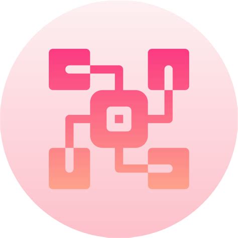 Blockchain Basic Gradient Circular Icon