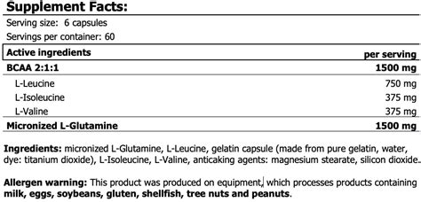 Glutaminebcaa 360 Caps Bioenergy Sport