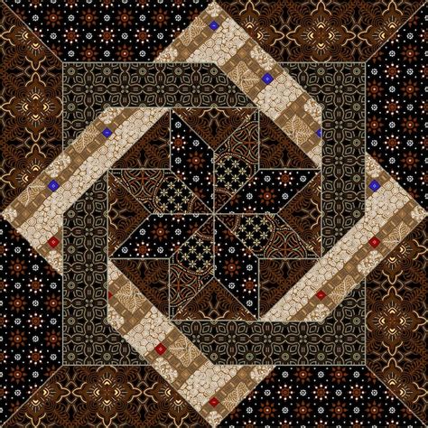 Premium Vector Patchwork Pattern With Batik Geometric And Handmade