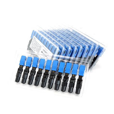 100pcsbox Ftth Sc Upc Single Mode Fiber Optic Sc Upc Quick Connector Sc Upc Ftth Fiber Optic