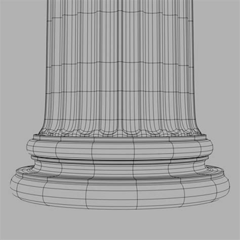 Ionic Column Corner Obj