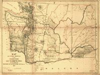 Map Of Public Surveys In The Territory Of Washington Library Of Congress