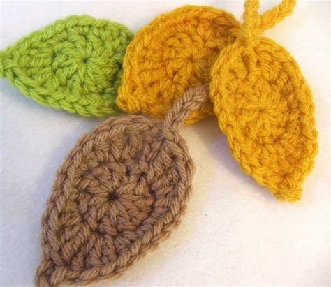 Susans Hippie Crochet Free Simple Leaf Crochet Pattern The Leaves Are Falling Soon