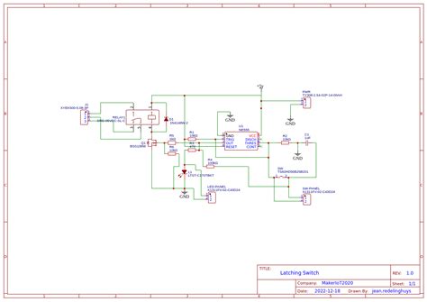 Latching Switch Schematic Latch Switch Circuit Diagram