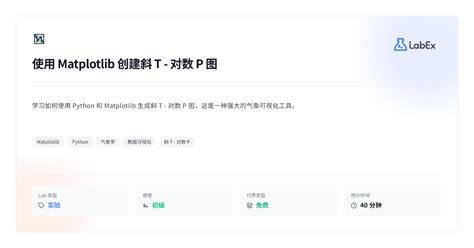 用 Python Matplotlib 创建斜 T 对数 P 图 Labex