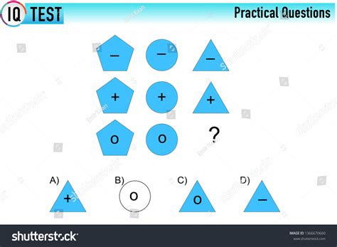 Iq Test Practical Questions Stock Vector Royalty Free 1366670660 Shutterstock