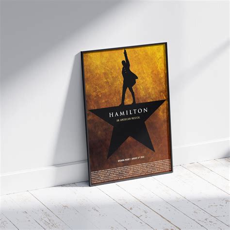 Hamilton Musical Theatre Prints And Posters Iconic Broadway Art