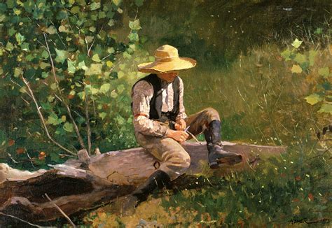 The Whittling Boy 1873 By Winslow Homer Artchive