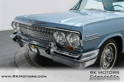1963 Chevrolet Impala Ss Silver Blue Hardtop 327 V8 2 Speed Automatic