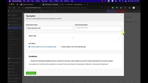 Fluentcrm Reminder Email To Admin And Contacts Youtube