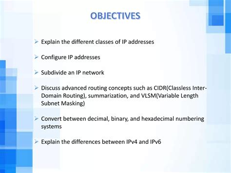 Ip Addressing And Subnetting Ppt Pptx Computer Networking Computing