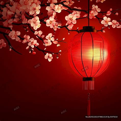 Ai创作图灯笼与红樱 红灯笼插画 古典意境红灯笼 唯美红灯笼 鼠绘灯笼 红灯笼素材下载 高清唯美节日灯笼 板绘灯笼 红灯笼春晚背景 中式纹理红色灯笼喜庆 灯笼喜庆背景 红灯笼设计 梅花与灯笼