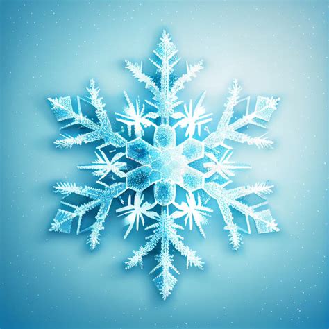 blue abstract background with snowflake generative ai stock