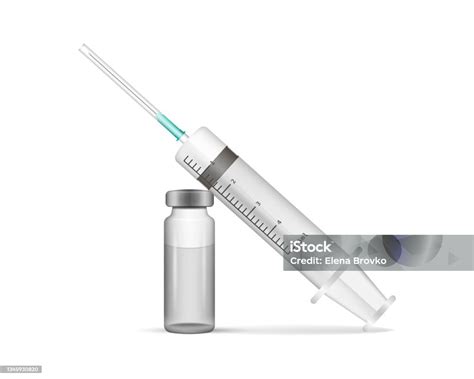 약물 유리병 3d 사실적 벡터 Eps 10을 가진 의료 주사기 주사기에 대한 스톡 벡터 아트 및 기타 이미지 주사기 백신접종 약국 Istock