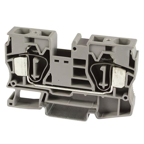 Spring Terminal Block Screwless Din Rail Terminal Block 12 2mm 2 Wire Ul 16 4 Awg 85a 600v