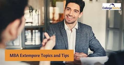 Extempore Speech In Mba Admissions Topics Tips Collegedekho