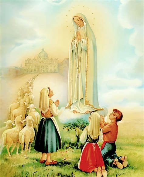 Our Lady Of Fatima Digital Downloads X3 Virgin Mary Apparition Etsy