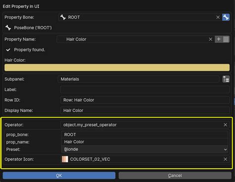 Properties UI Blender Studio