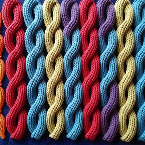 Cable And Wool Twist Pattern Premium Ai Generated Image
