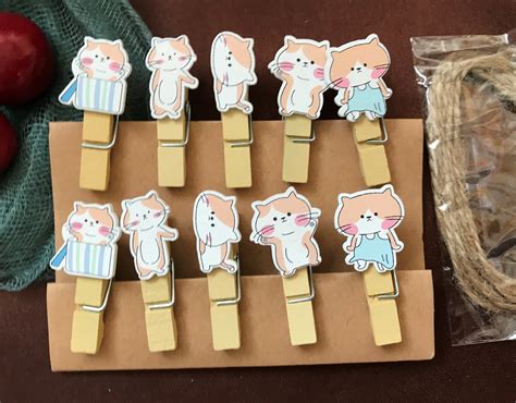 120pcs 고양이 종이 나무 클립 사진 나무 못 핀 Clothespin 공예 휴일 파티 부탁 장식을위한 패션 특별 선물파티 취향 Aliexpress