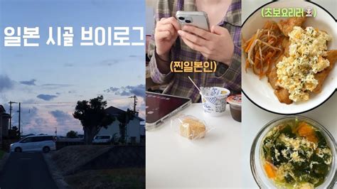Vlog 일본인의 시골 브이로그 코로나걸린 우리가족🦠 일본가정음식치킨난반여름소면 아침인긴 프로젝트 스타트🌤️