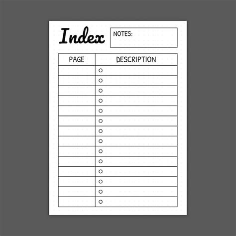 Index Page Template