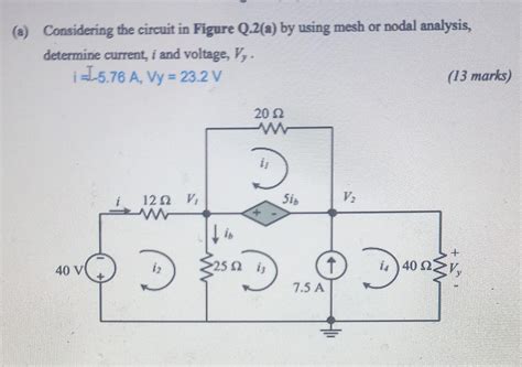 Solved A Considering The Circuit In Figure Q A By Using Chegg