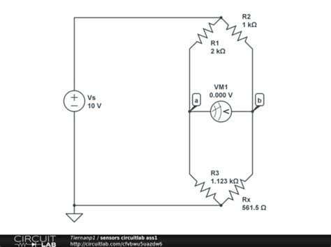 Sensors Circuitlab Ass1 CircuitLab