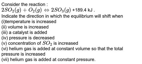 Consider The Gas Phase Equilibrium System Represented By The React