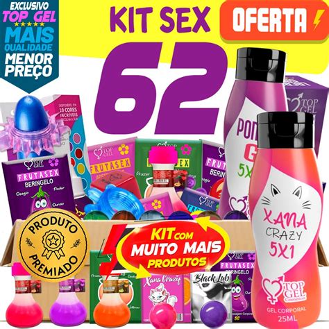 Kit Sex Shop 62 Itens Marca Jeito Sexo Shop Produtos Casal Brinquedos Eróticos Feminino