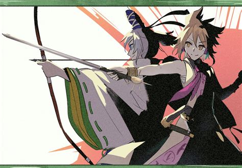 Toyosatomimi No Miko And Mononobe No Futo Touhou Drawn By Roowentaro
