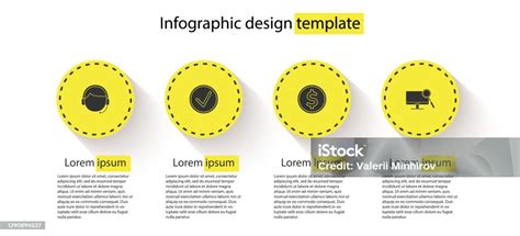 헤드셋으로 남자를 설정 원에 표시를 확인 동전 돈 달러와 컴퓨터 모니터 진단 비즈니스 인포그래픽 템플릿입니다 벡터 0명에 대한 스톡 벡터 아트 및 기타 이미지 Istock