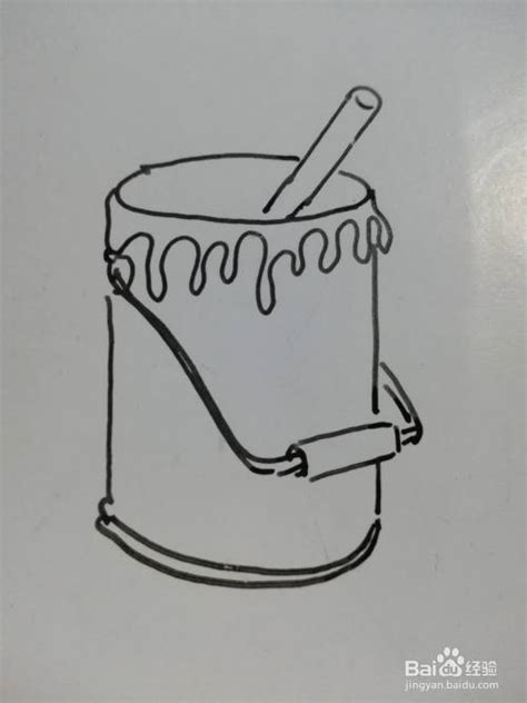 油漆桶上画简笔画 简笔画图片大全 蒲城教育文学网