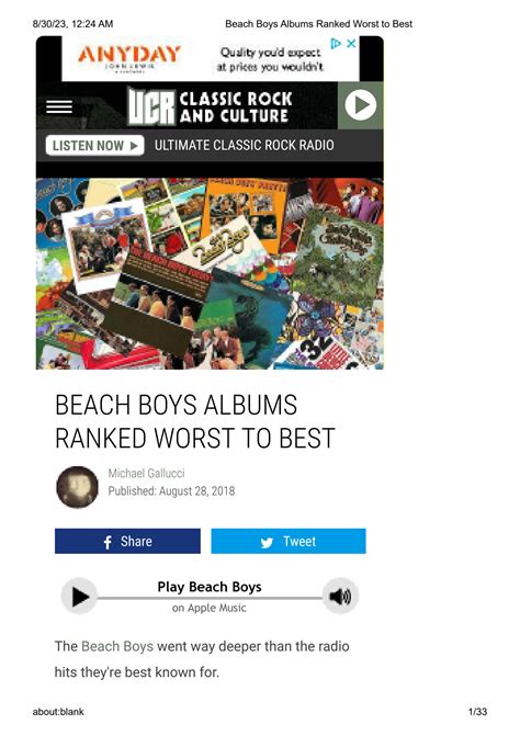 Solution Beach Boys Albums Ranked Worst To Best Sociology 2021 2022